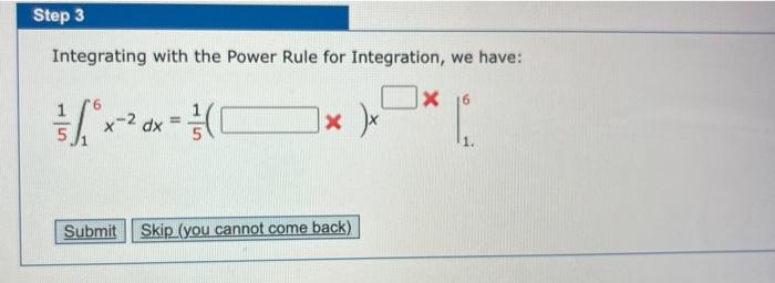 Solved Integrating with the Power Rule for Integration, we | Chegg.com