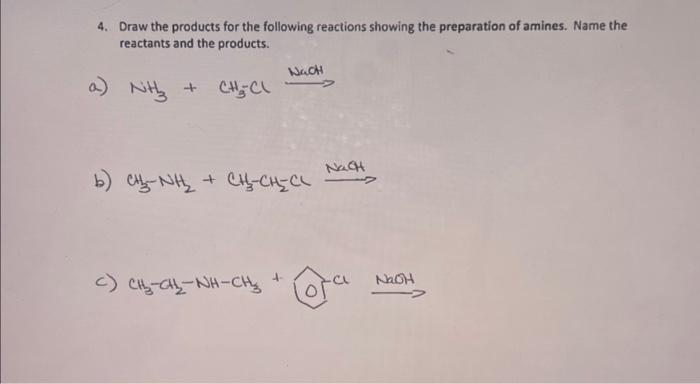 Solved 1. Name the following amines. Classify each amine as | Chegg.com