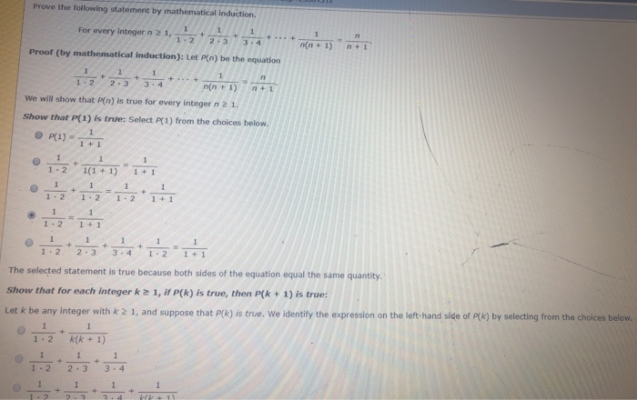 Solved Prove the following statement by mathematical | Chegg.com