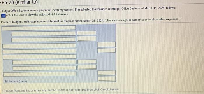 Solved Budget Office Systems uses a perpetual inventory | Chegg.com