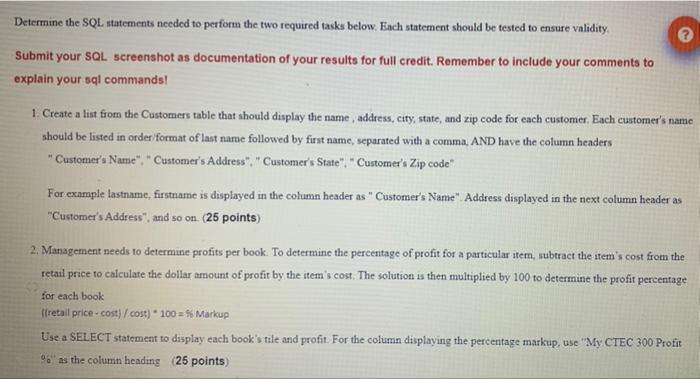 Solved Can you complete this In the Oracle SQL Develper with | Chegg.com