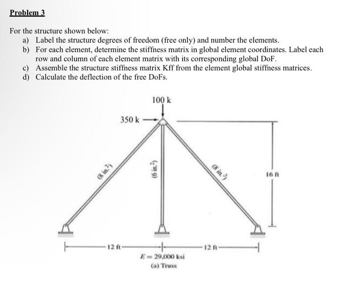 Solved For the structure shown below: a) Label the structure | Chegg.com