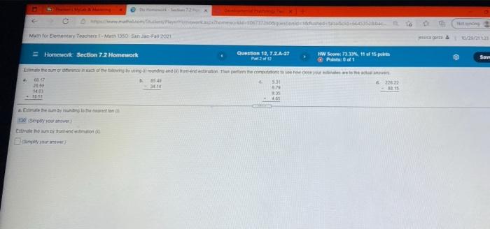 Solved Homework Section 7 2 Homework Save Question