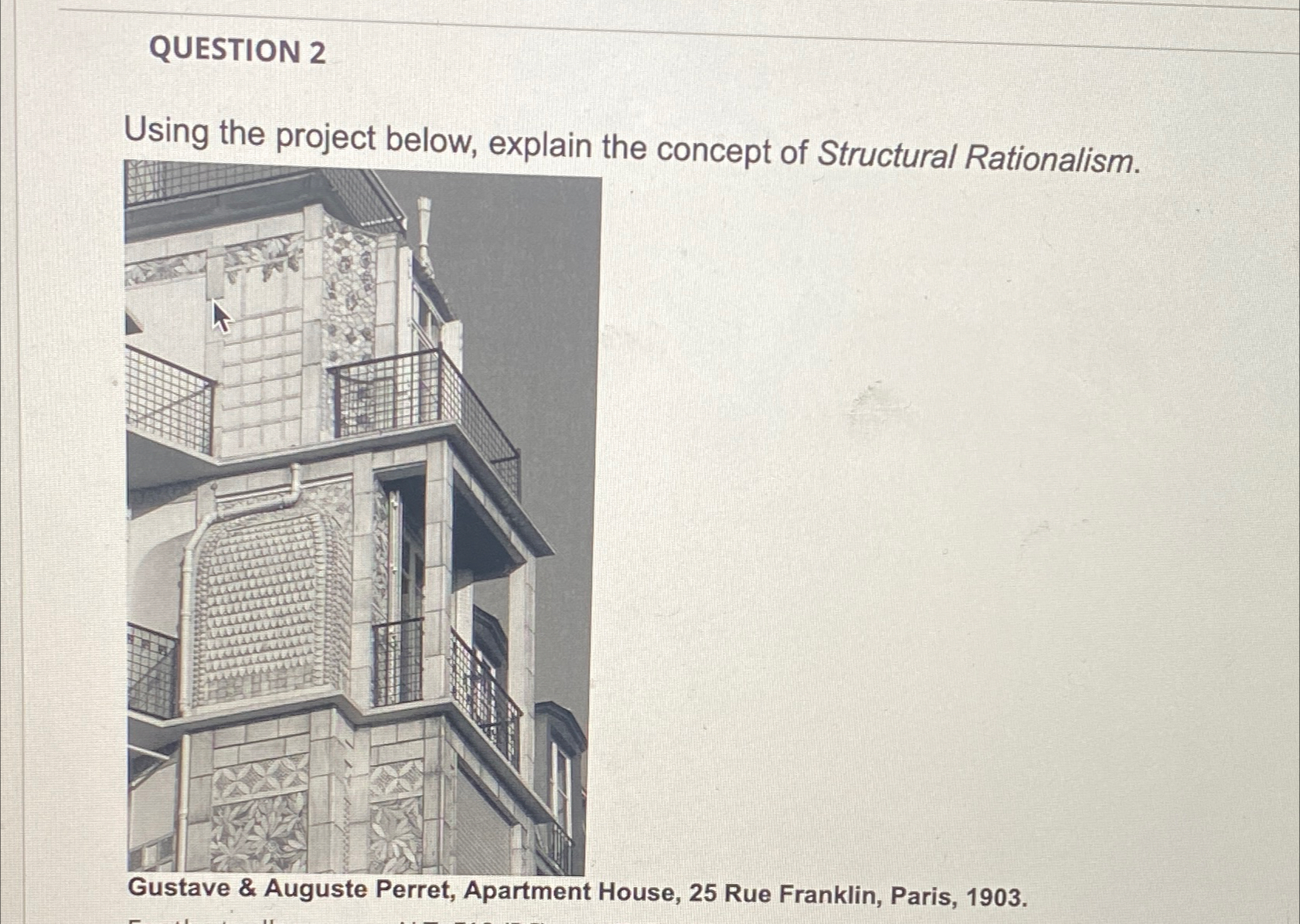 Solved QUESTION 2Using the project below, explain the | Chegg.com