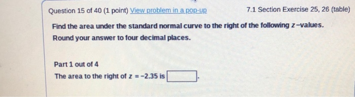 Solved Question 14 of 40 (1 point) View problem in a pop-up | Chegg.com