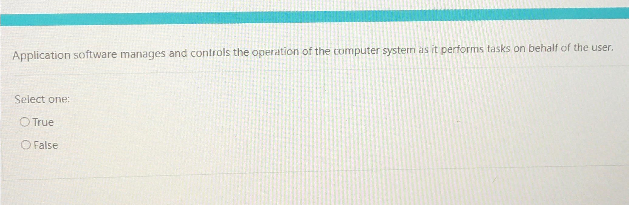 Solved Application software manages and controls the | Chegg.com