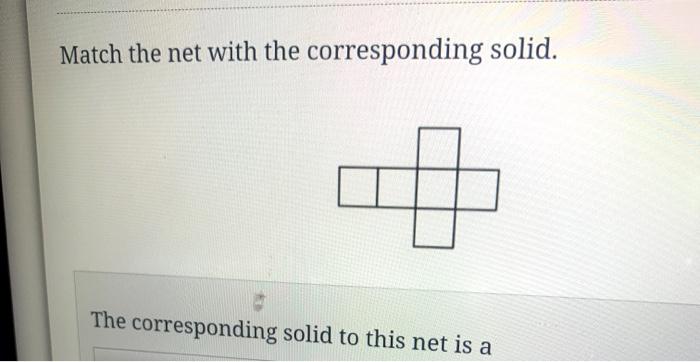 Solved Match the net with the corresponding solid. The | Chegg.com