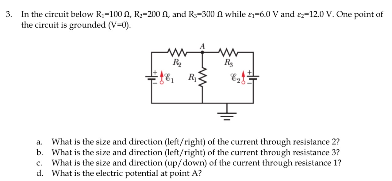 Solved In the circuit below R1=100Ω,R2=200Ω, ﻿and R3=300Ω | Chegg.com