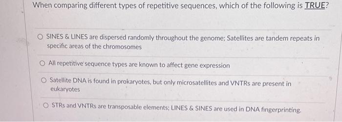 Solved When comparing different types of repetitive | Chegg.com