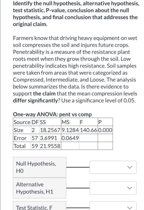 Solved Identify the null hypothesis, alternative hypothesis, | Chegg.com