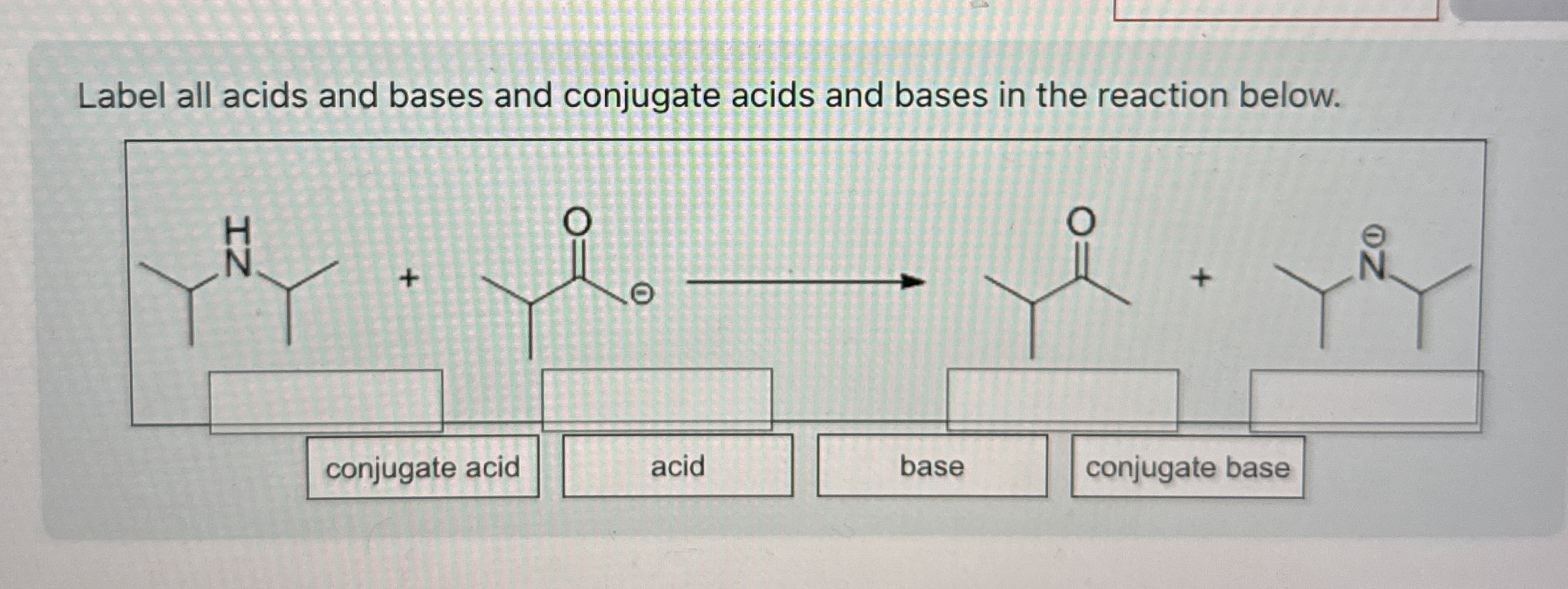 Solved Label all acids and bases and conjugate acids and | Chegg.com