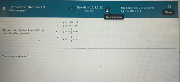 Solved Homework Section 3 3 Homework Question 14 3 3 31