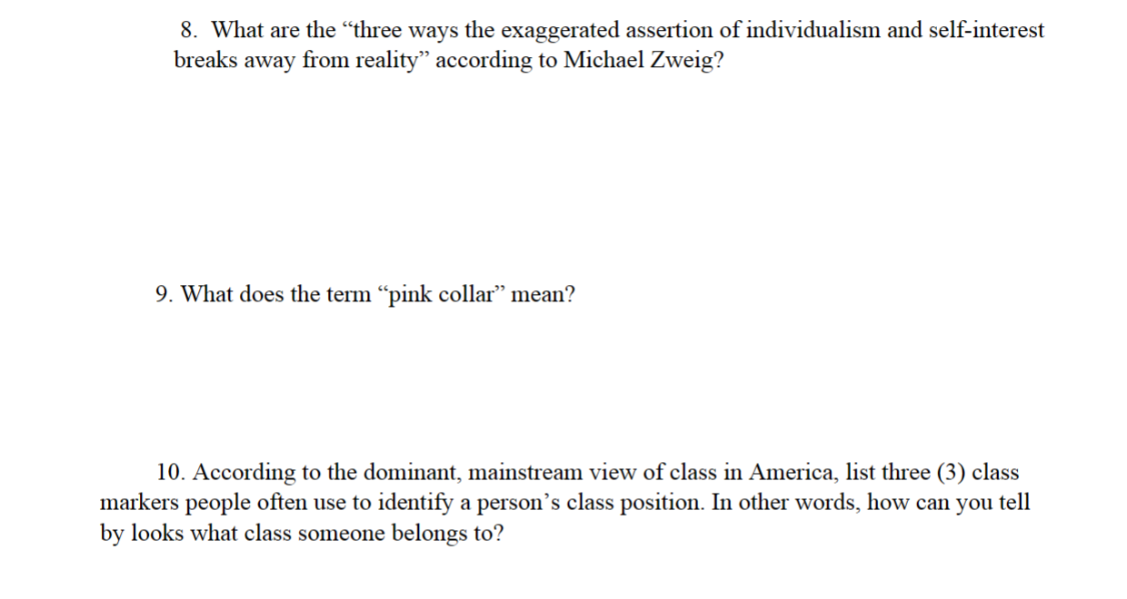 Solved According to the dominant, mainstream view of class | Chegg.com
