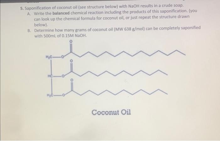 Coconut Oil Molecular Formula