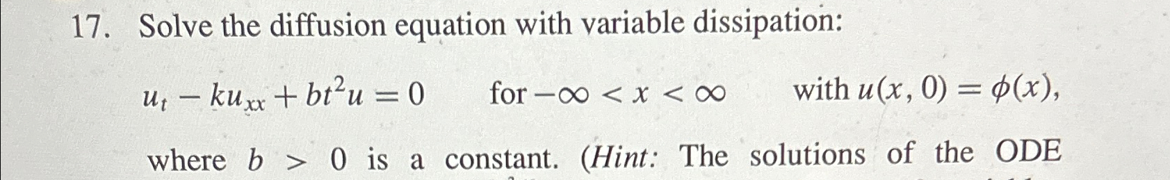 Solved Use fourier transform method | Chegg.com