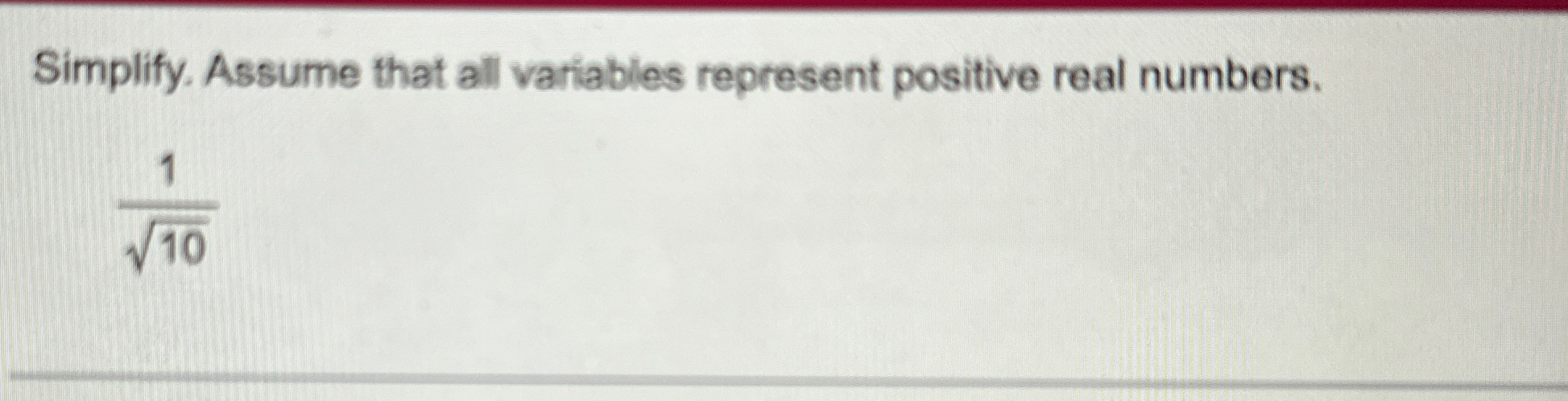 Solved Simplify. Assume that all variables represent | Chegg.com