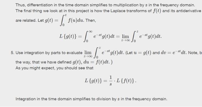 Solved Laplace Transforms In the last few chapters, we have | Chegg.com