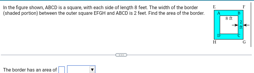 Solved In the figure shown, ABCD is a square, with each side | Chegg.com