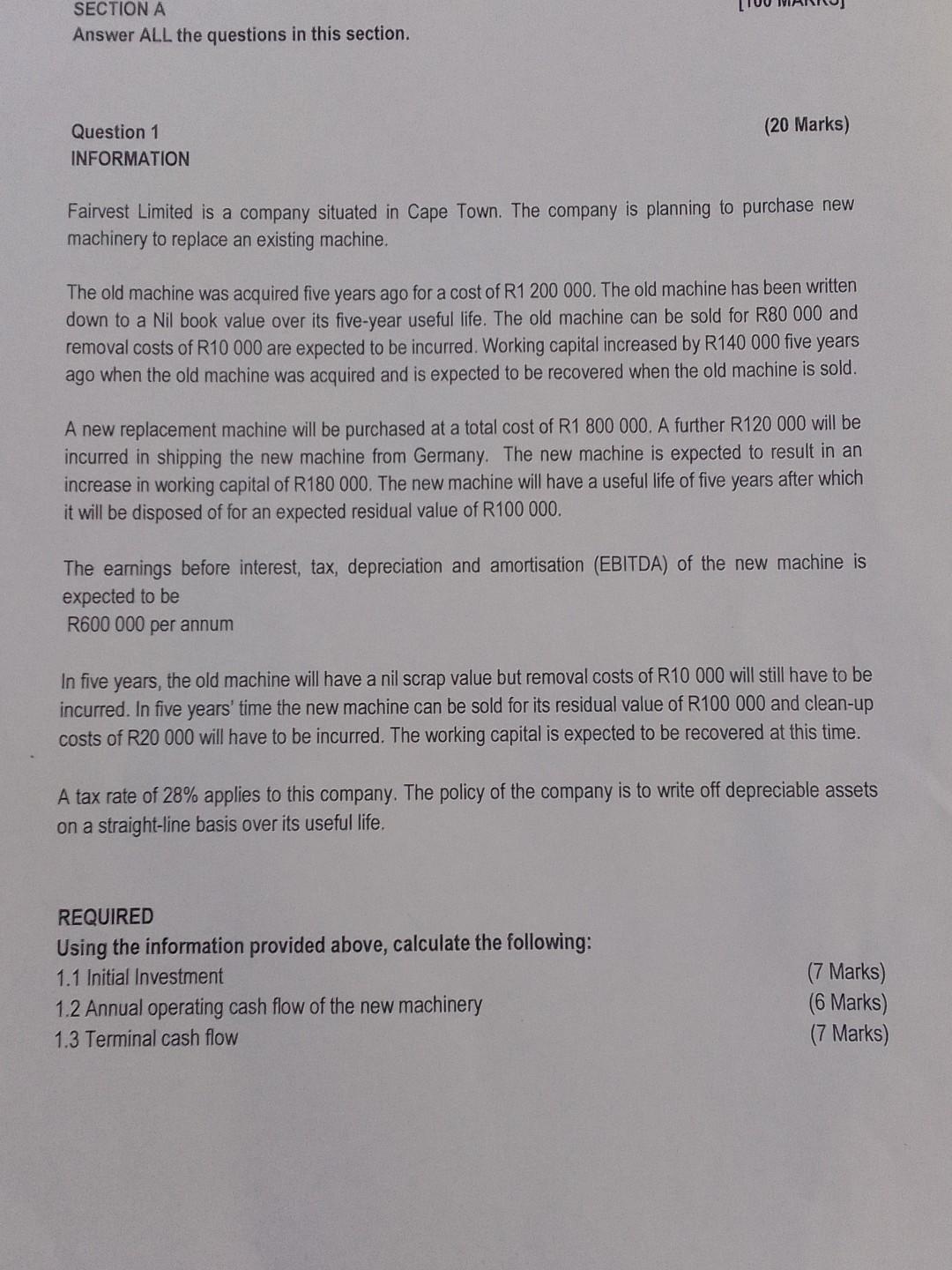 Solved SECTION A Answer ALL the questions in this section. | Chegg.com
