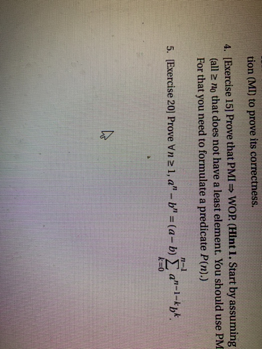 Solved discrete math question asking to prove a statement | Chegg.com