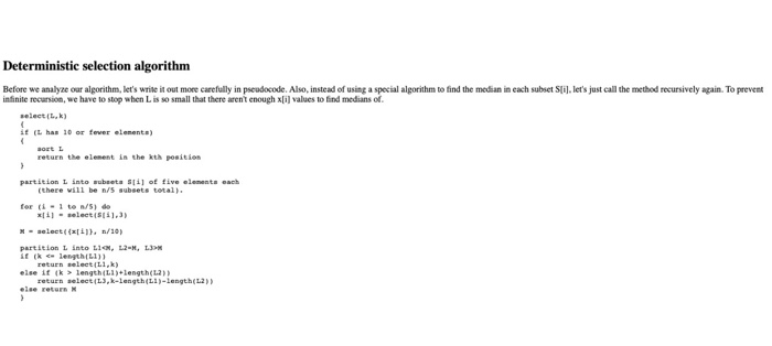 Solved 5. (20 points) Recall the following deterministic | Chegg.com