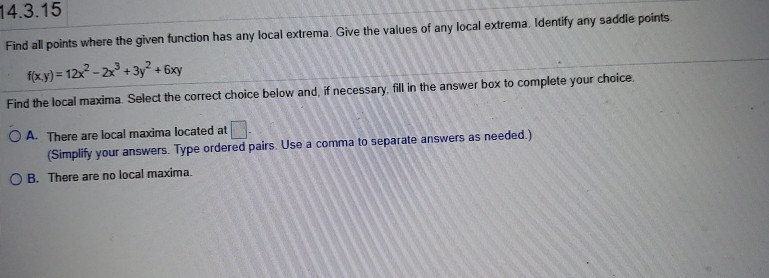 Solved Find all points where the given function has any | Chegg.com