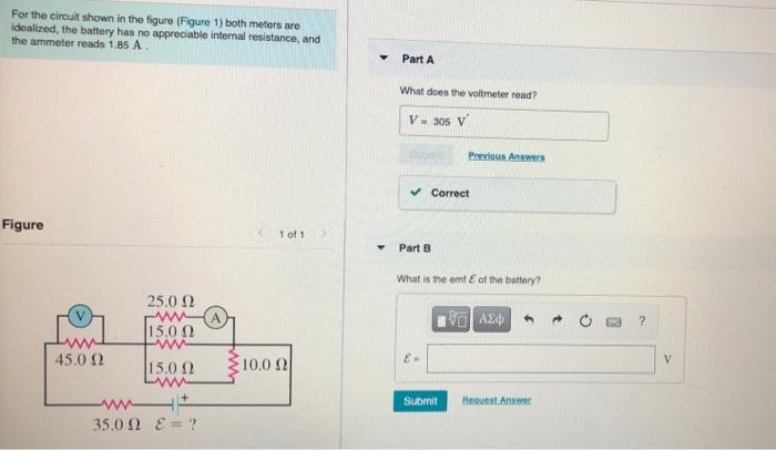 Solved For the circuit shown in the figure (Figure 1) both | Chegg.com