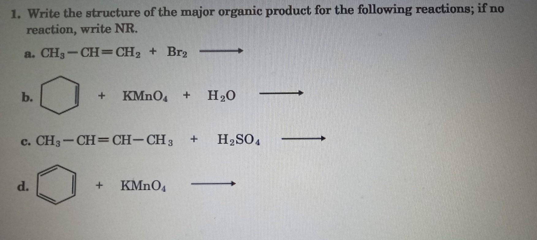[Solved]: 1. Write the structure of the major orga