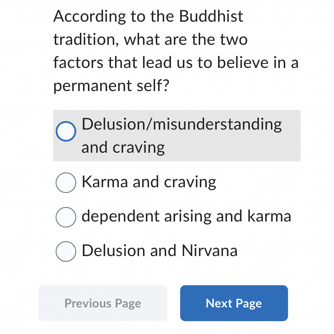 Solved According to the Buddhist tradition, what are the two | Chegg.com