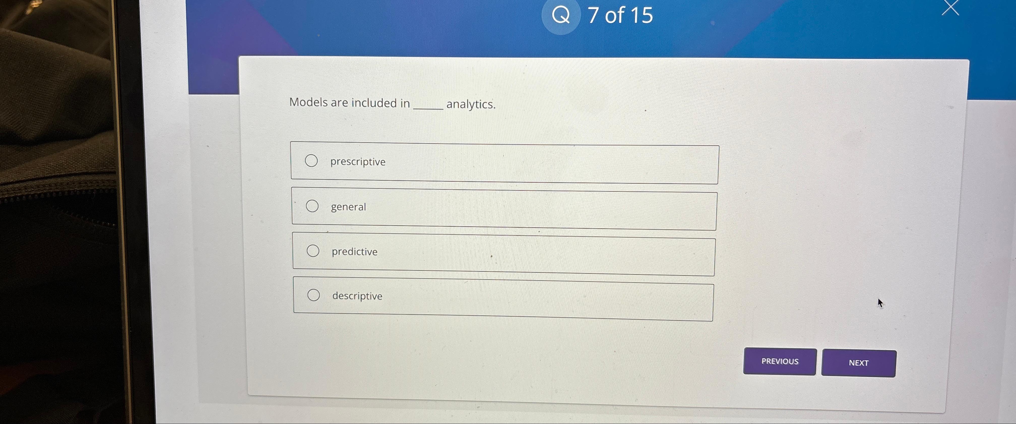 Solved 7 ﻿of 15Models are included in | Chegg.com