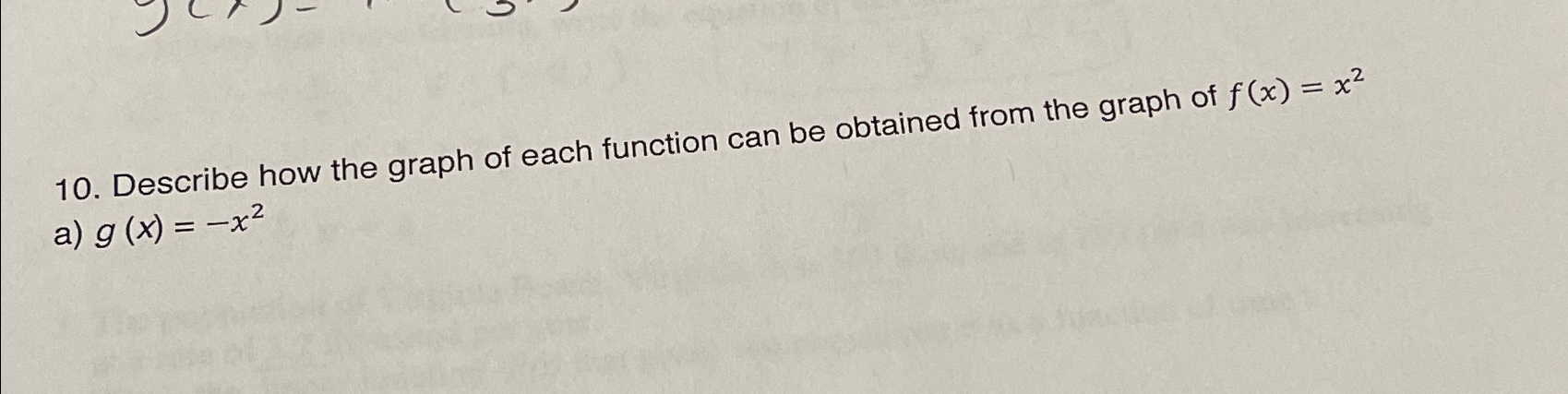 Solved Describe how the graph of each function can be | Chegg.com