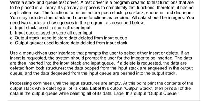 Solved Data Structures And Algorithm 1stack And Queuec
