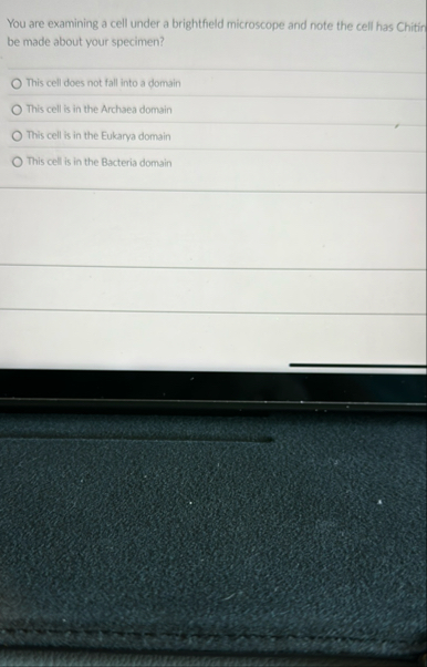 Solved You are examining a cell under a brightfield | Chegg.com