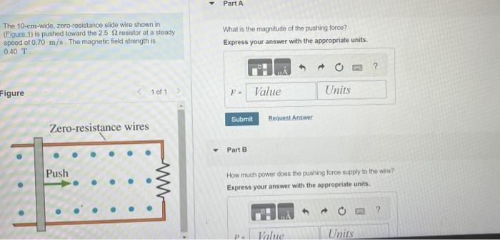 Solved The 10-cm-wide, zero-resistance slide wire shown in | Chegg.com