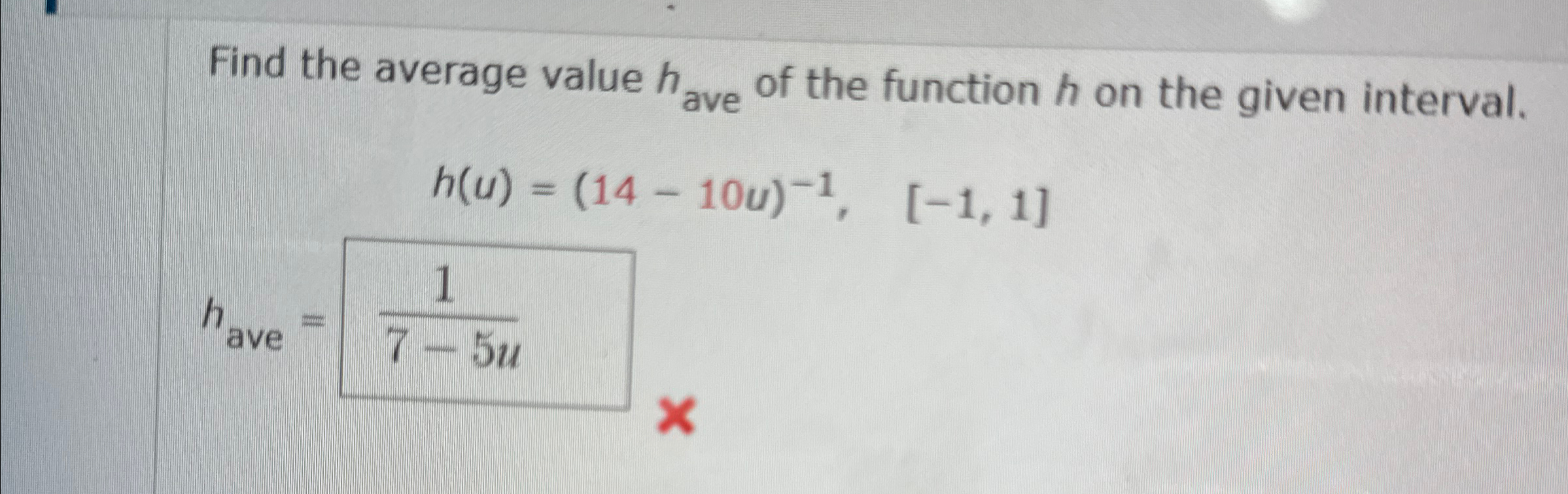 Solved Steps for Find the average value have ﻿of the | Chegg.com