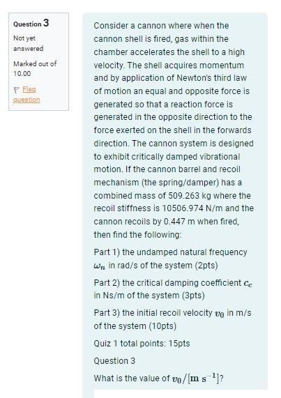 Solved Consider a cannon where when the cannon shell is | Chegg.com