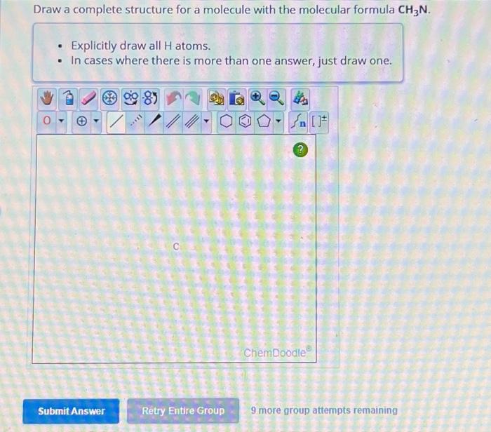 Solved Draw a complete structure for a molecule with the | Chegg.com