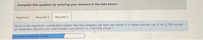 Solved Exercise 11-12 (Algo) Volume Trade-Off Decisions | Chegg.com