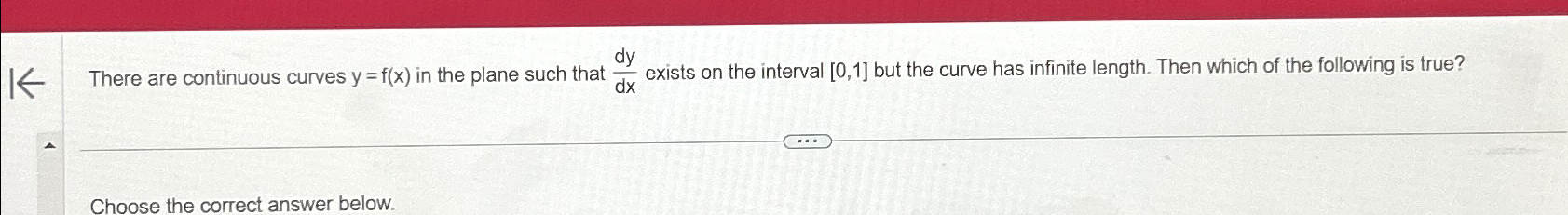 Solved There are continuous curves y=f(x) ﻿in the plane such | Chegg.com