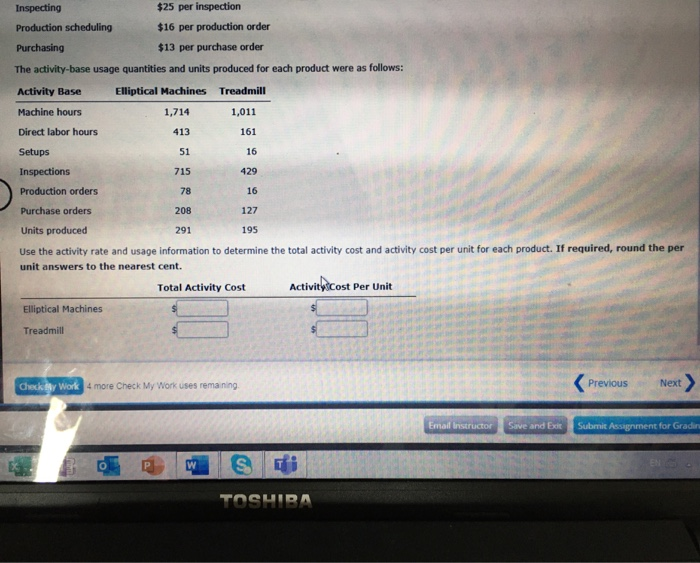 Solved eBook. Calculator Print Item Product Costs using | Chegg.com