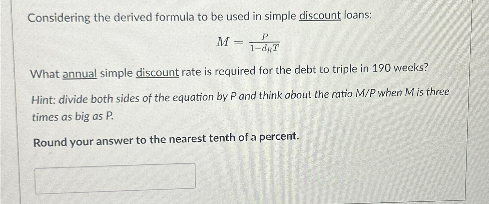 Solved Considering the derived formula to be used in simple | Chegg.com