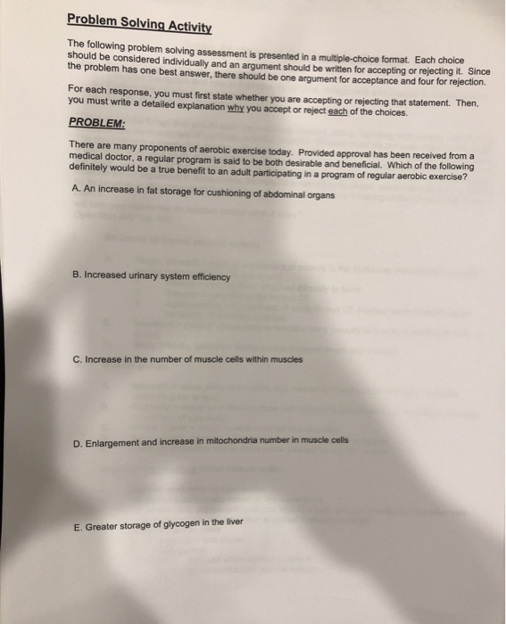 Solved Problem Solving Activity The following problem | Chegg.com