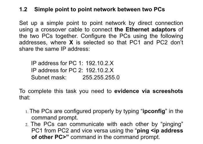 Solved 1. Basic connectivity As part of this activity | Chegg.com