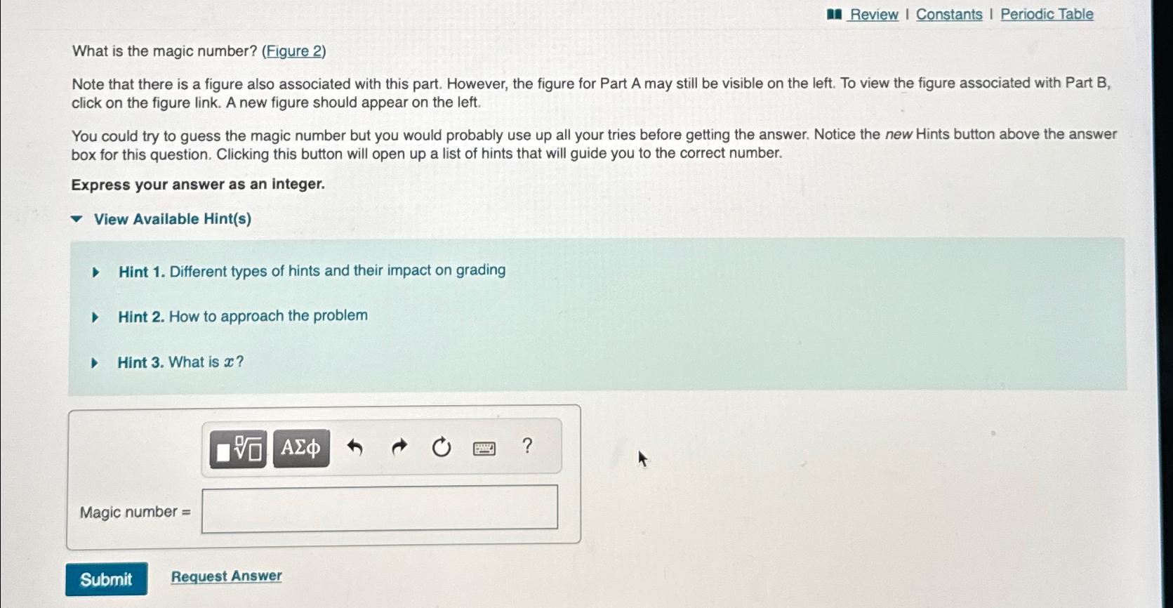 Solved Review I Constants I Periodic TableWhat is the magic | Chegg.com