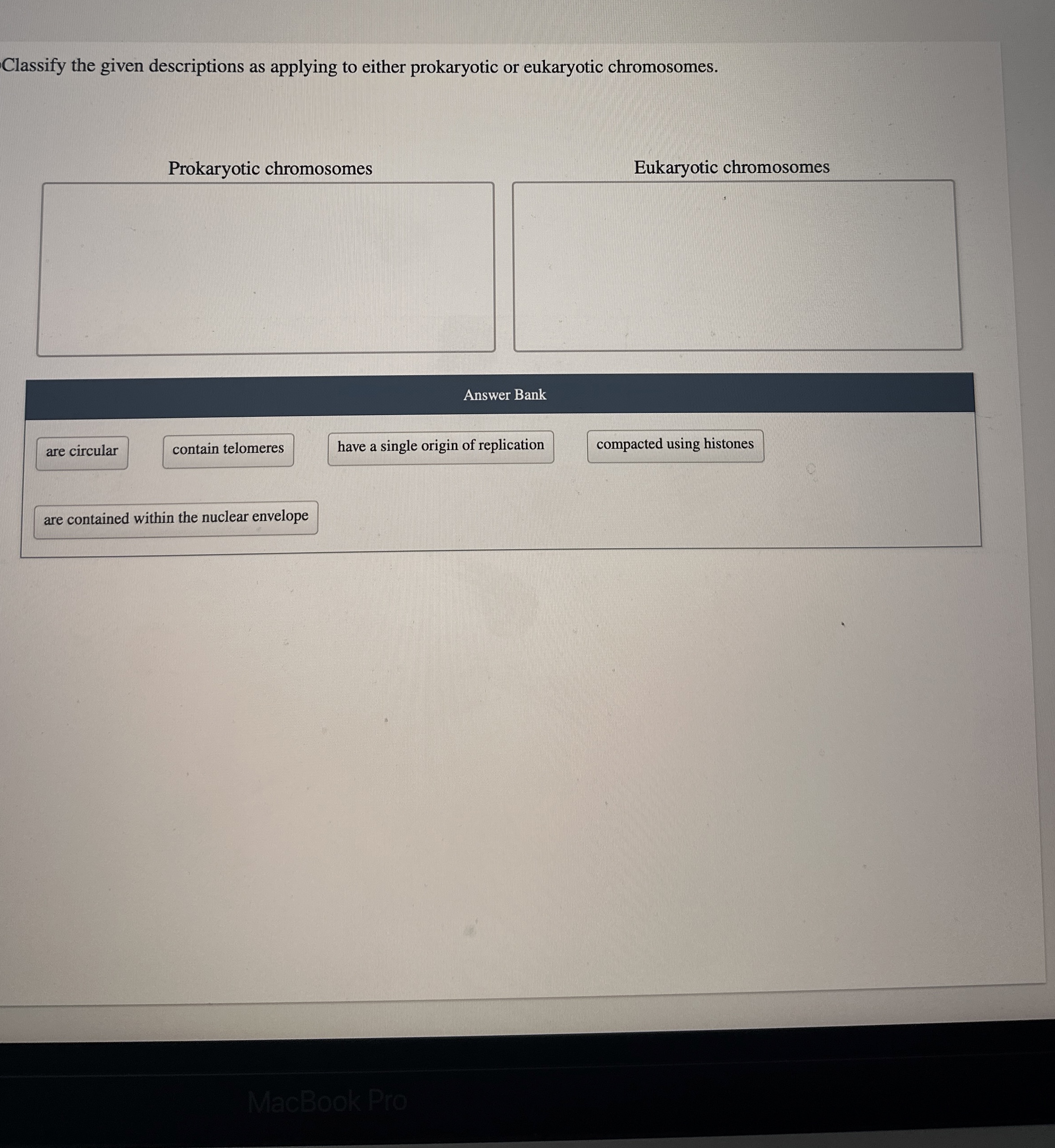 Solved Classify the given descriptions as applying to either | Chegg.com