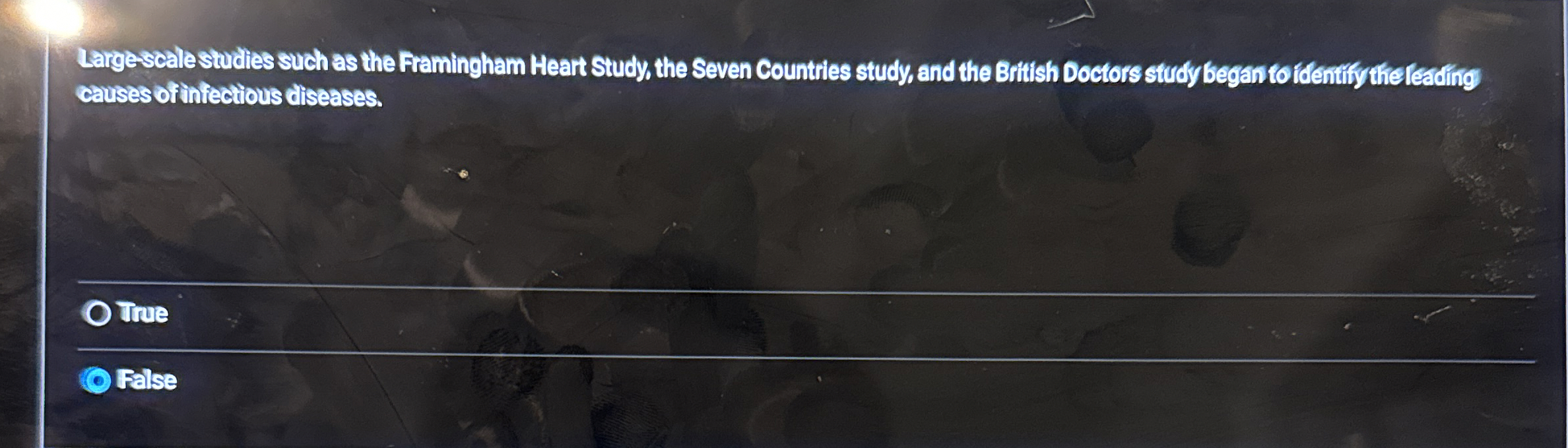 Solved Large scale studies such as the Framingham Heart | Chegg.com