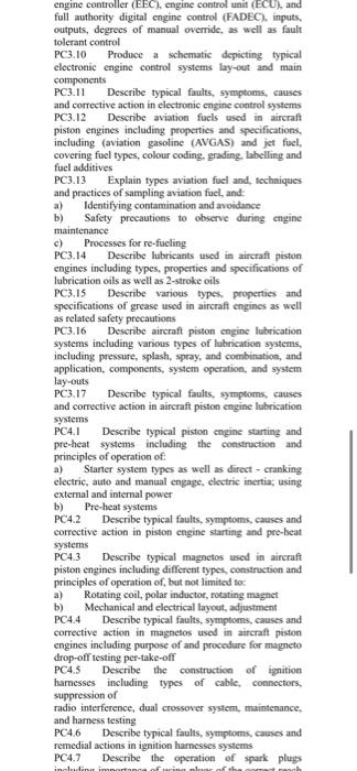 Solved engine controller (EEC), engine control unit (ECD), | Chegg.com
