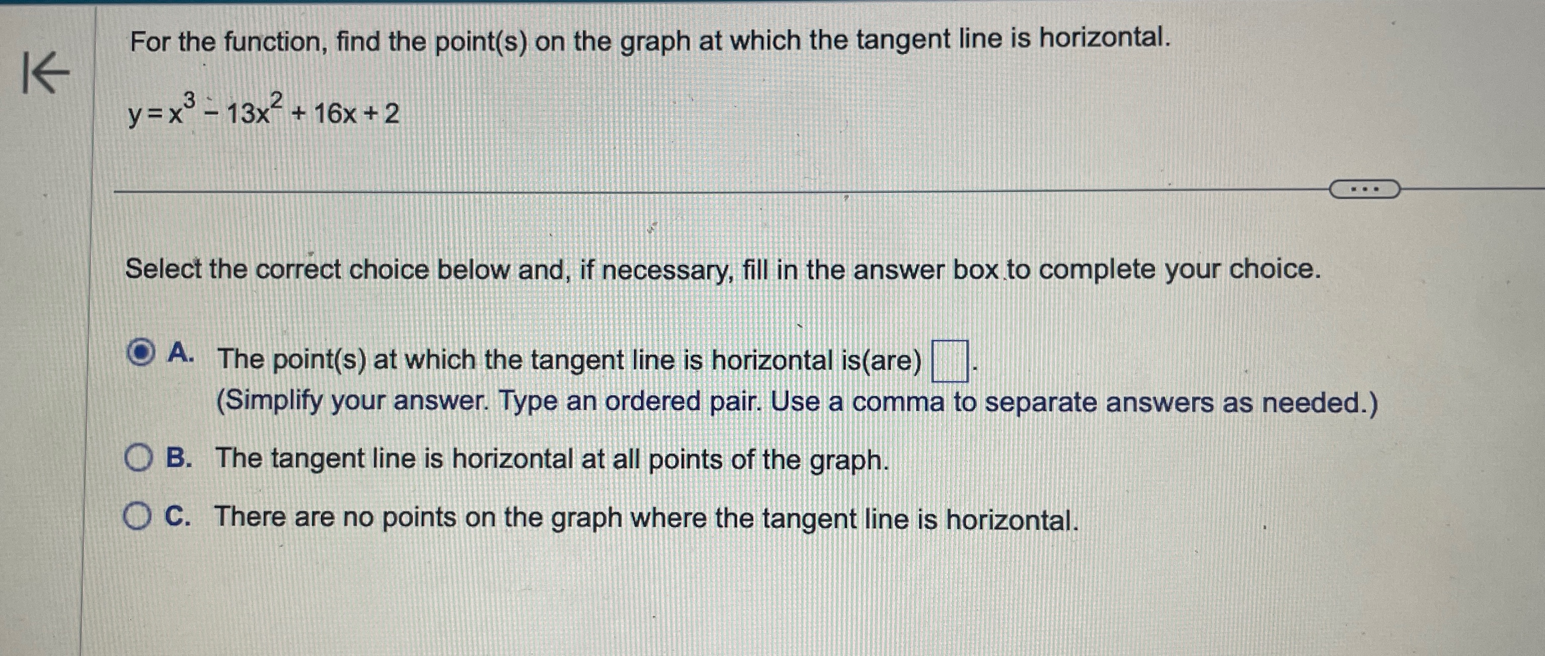 Solved For the function, find the point(s) ﻿on the graph at | Chegg.com
