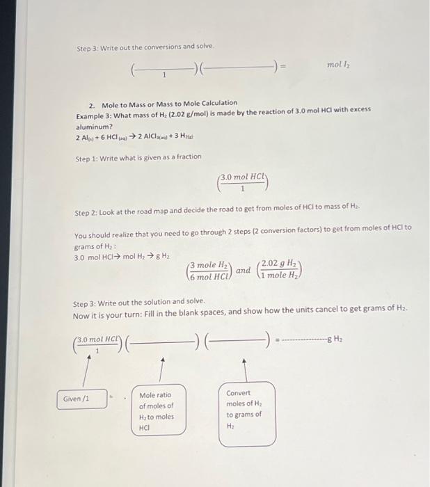 Solved Step 3: Write out the conversions and solve. | Chegg.com