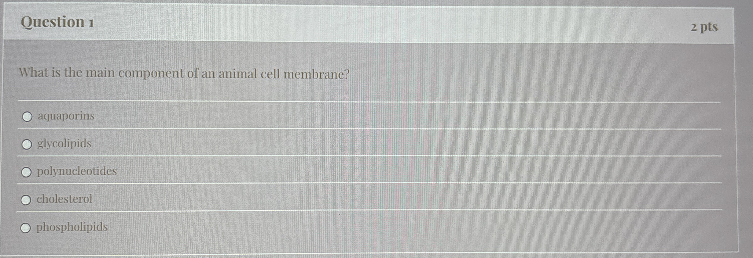 Solved Question 12 ﻿ptsWhat is the main component of an | Chegg.com